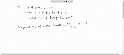 ⏩SOLVED:Determine the number of different bridge hands. (A bridge ...