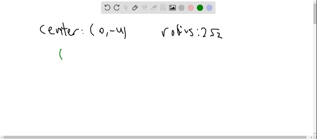 Find the center-radius form of the equation of a
