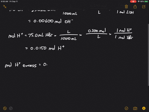 SOLVED:How many milliliters of 1.00 M KOH must be added to neutralize ...
