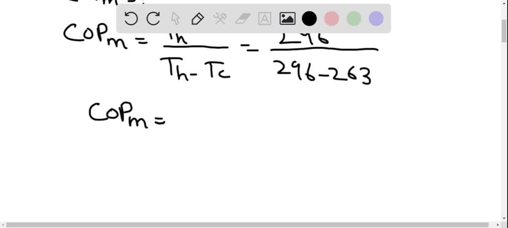 SOLVED:It is desired to build a heat pump that has an output ...