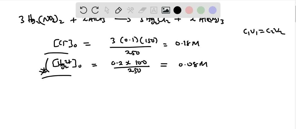 SOLVED:Calculate the equilibrium mercury(I) ion concentration in a ...