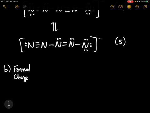 SOLVED:A linear nitrogen anion, N5, was isolated for the first time in ...