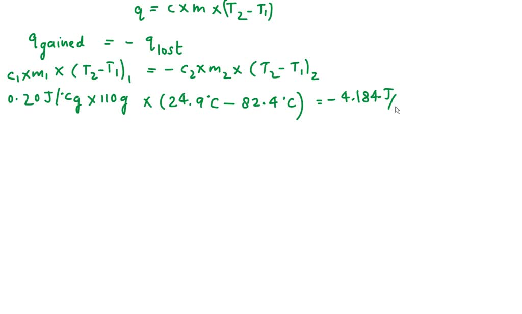 ⏩SOLVED:A 110 .-g sample of copper (specific heat capacity =0.20 J ...