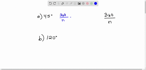 SOLVED:Find the measure of each exterior angle of a regular polygon ...