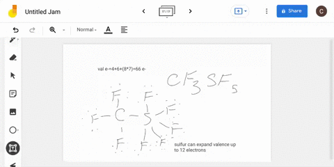 SOLVED:The compound CF3 SF5 was recently identified in Earth's ...