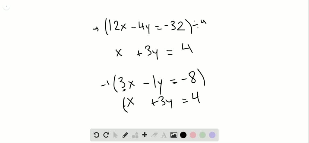 SOLVED:Use linear combinations to solve the system of linear equations ...