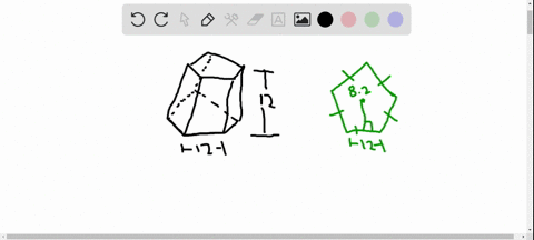 SOLVED:Consider the oblique regular pentagonal prism shown. Each side ...