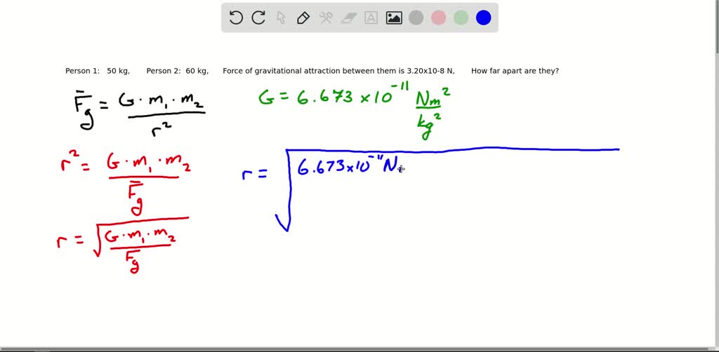 See Sample Problem C. The gravitational force of attraction between two ...
