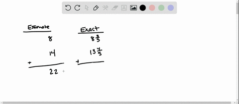SOLVED:Round the numbers to estimate the answer. Then find the exact sum. In Exercise 49, the ...
