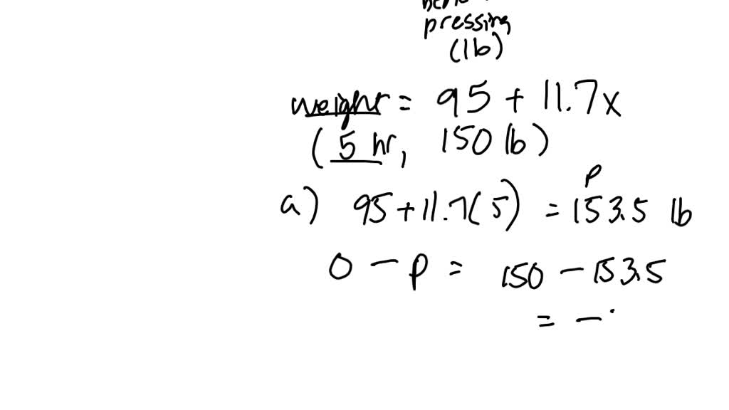 Solvedtwo Variables Are Defined A Regression Equation Is Given And One Data Point Is Given