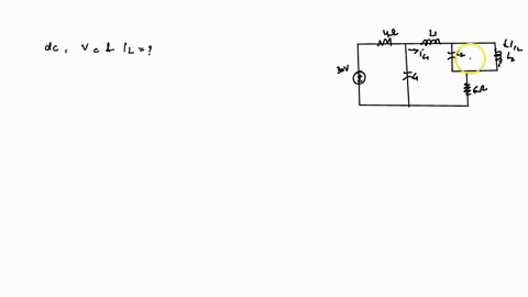 SOLVED:In Fig. 17, calculate the voltage across the capacitor and the ...