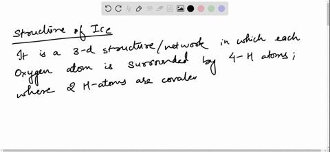 SOLVED:Describe the structure of the common form of ice.