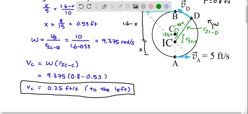 Due to slipping, points A and B on the rim of the disk have the ...