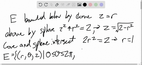 SOLVED:17 - 28 Use cylindrical coordinates. Find the volume of the ...