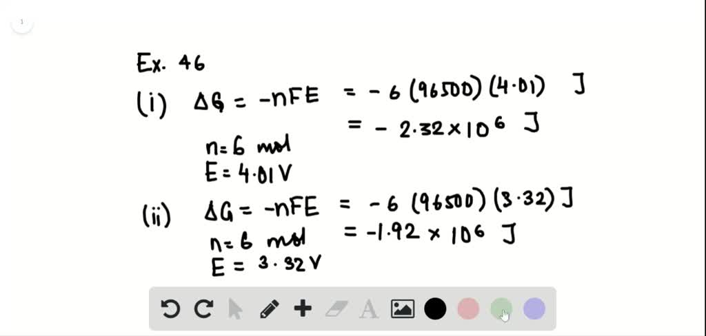 SOLVED Calculate The Maximum Amount Of Work That Can Be Obtained From The Galvanic Cells At 