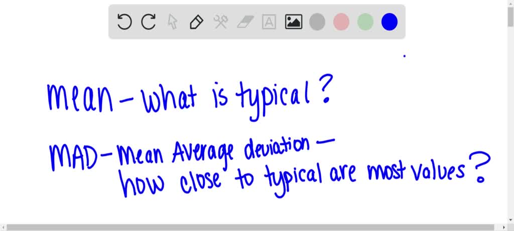 SOLVED:Summary Lesson: Using Mean and MAD to Make Comparisons