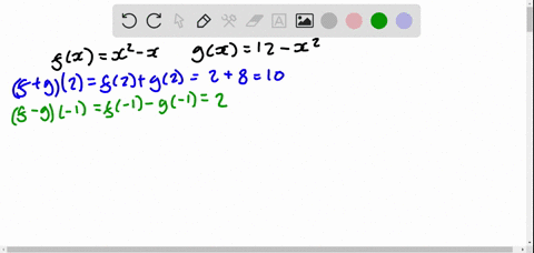 ⏩SOLVED:Use the pair of functions f and g to find the following… | Numerade