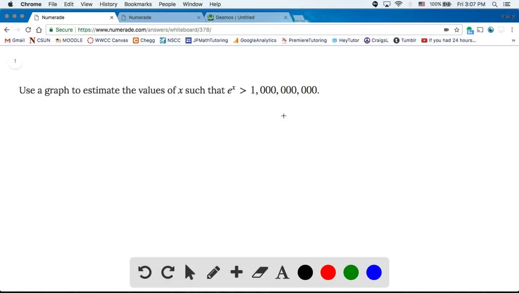 SOLVED Use A Graph To Estimate The Values Of X Such That E x solved-use-a-graph-to-estimate-the-values-of-x-such-that-e-x