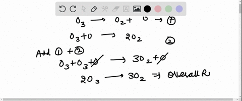 SOLVED:It has been proposed that the conversion of ozone into O2 ...