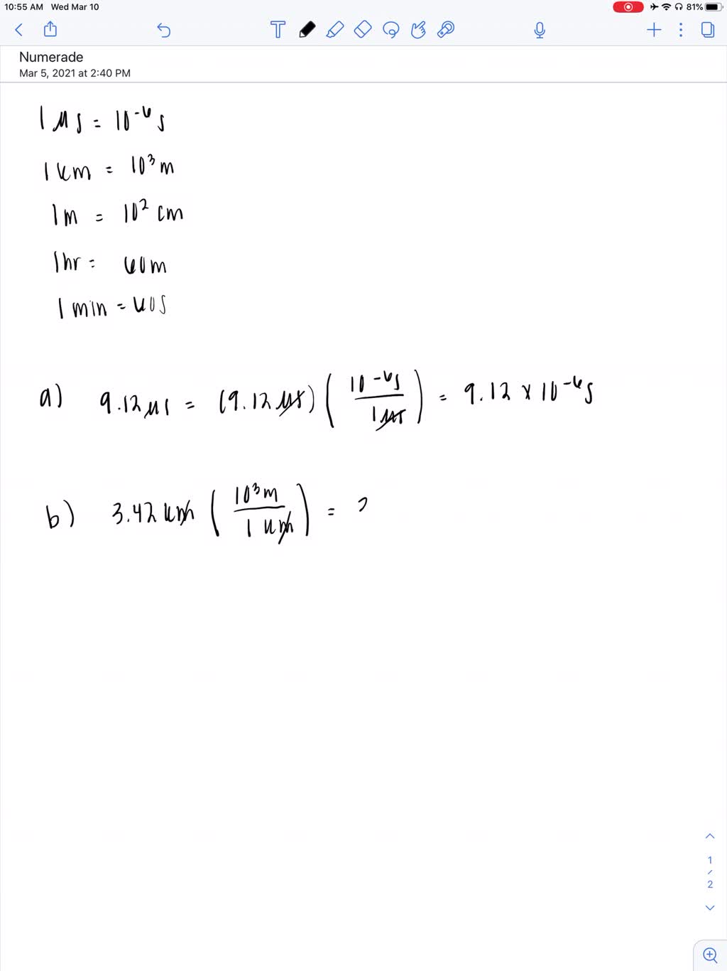 SOLVED Convert The Following To SI Units A 9 12 s B 3 42 Km C 44 SOLVED Convert The Following To SI Units A 9 12 s B 3 42 Km C 44