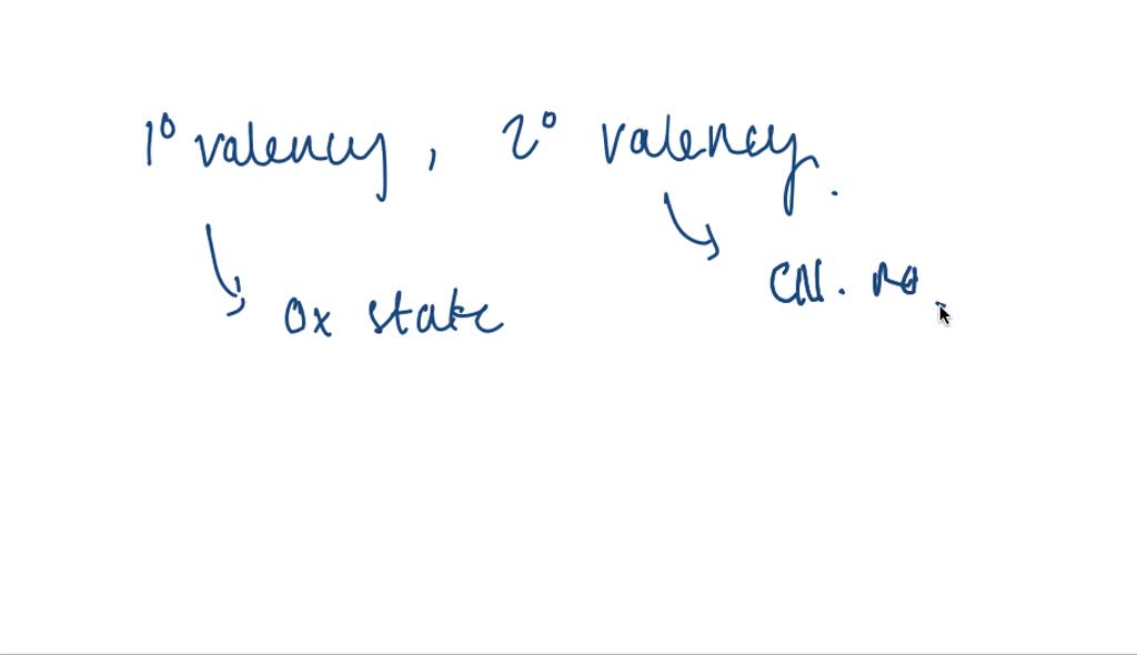 SOLVED:(a) What is the difference between Werner's concepts of primary ...