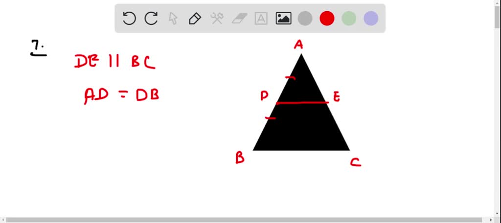SOLVED:Using Theorem 6.1, prove that a line drawn through the mid-point of one side of a ...