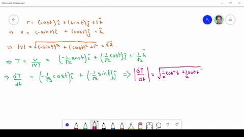 SOLVED:In Exercises 15 and 16, find 𝐫, 𝐓, 𝐍, and 𝐁 at the given value ...