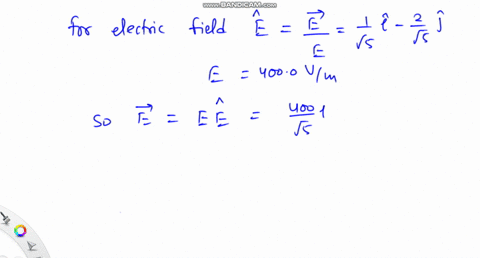 SOLVED:At one point in space, the direction of the electric field ...