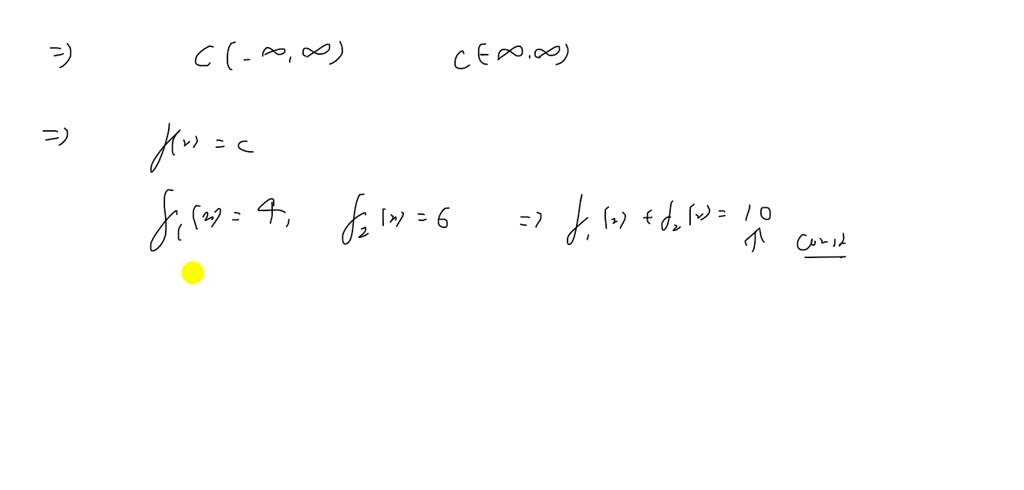 SOLVED:Determine whether the subset of C(-∞, ∞) is a subspace of C(-∞, ∞) with the standard ...