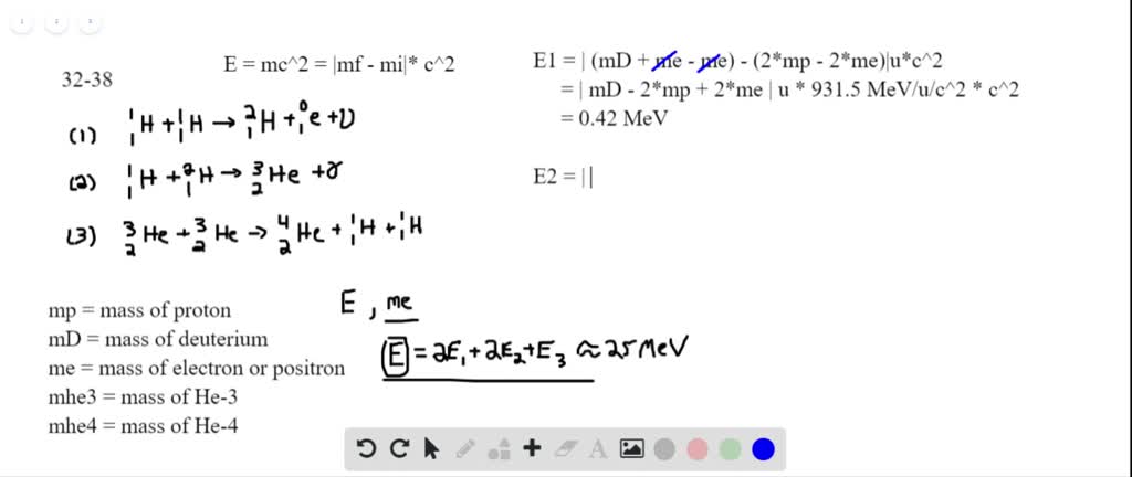 Solved The Proton Proton Cycle Thought To Occur In The Sun Consists Of The Following Sequence Of
