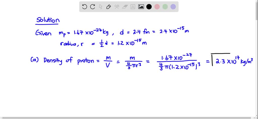 A proton, which is the nucleus of a hydrogen atom, can be modeled as a ...