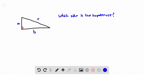 ⏩SOLVED:Use the triangle. Which side is the hypotenuse? | Numerade