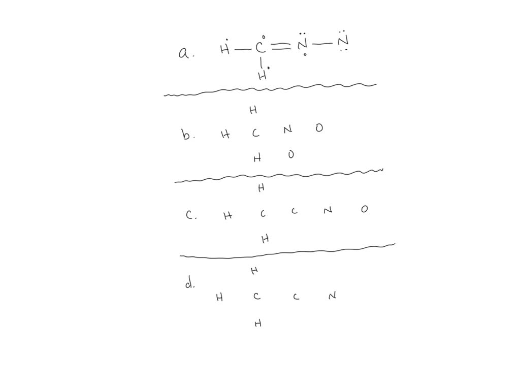 Draw an acceptable Lewis structure for each compound, assuming the ...
