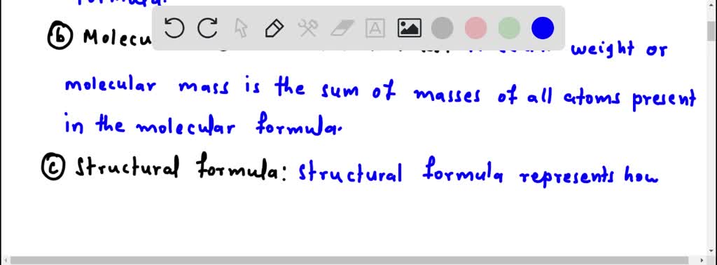 SOLVED:A formula that shows the bonding and location of elements in a ...