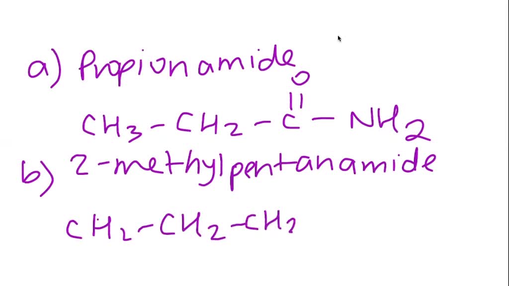 SOLVED:Draw the condensed structural formula for each of the following ...