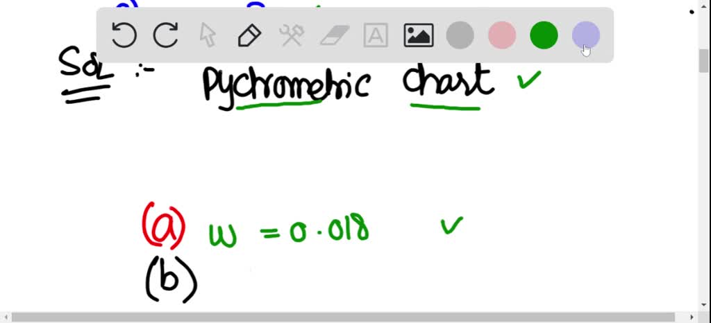 A room contains air at 1 atm, 26^∘ C, and 70 percent relative humidity ...