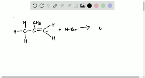 SOLVED:Reaction of 2-methylpropene with HBr might, in principle, lead ...