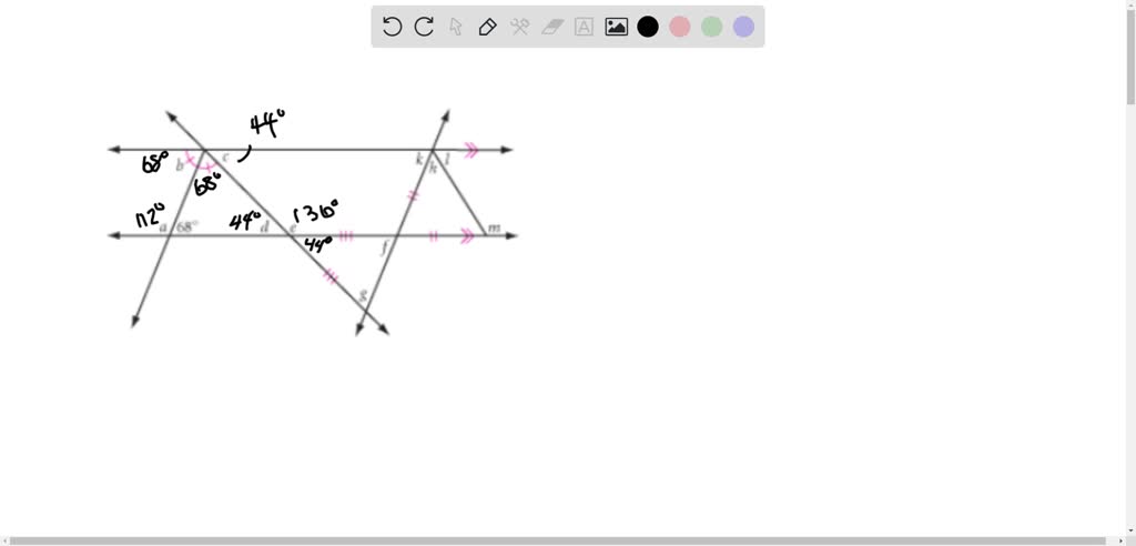 Developing Proof Copy the figure. Calculate the measure of each lettered angle. Explain how you ...