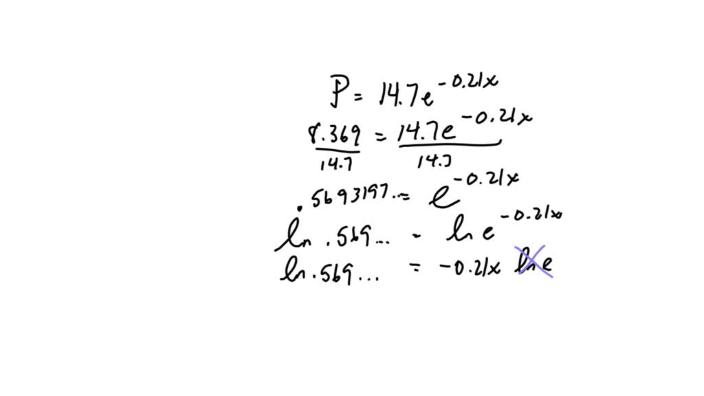 SOLVED Atmospheric Pressure P In Pounds Per Square Inch Is Represented solved-atmospheric-pressure-p-in-pounds-per-square-inch-is-represented