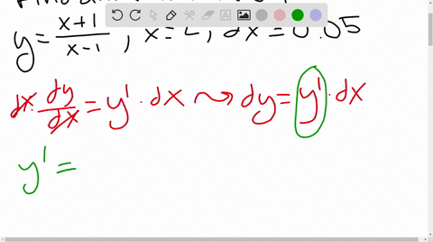 SOLVED:(a) Find the differential d y and (b) evaluate d y for the given ...