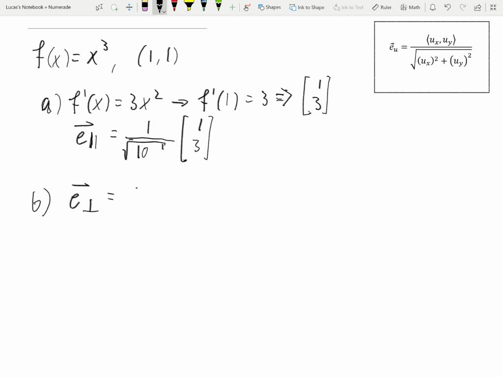 Solved: Find A Unit Vector (a) Parallel To And (b) Normal To The Graph