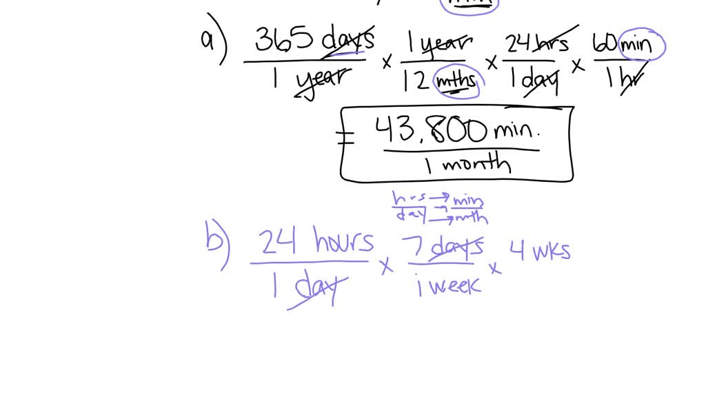 SOLVED: a. There are 365 days per year, 24 hours per day, 12 months per ...