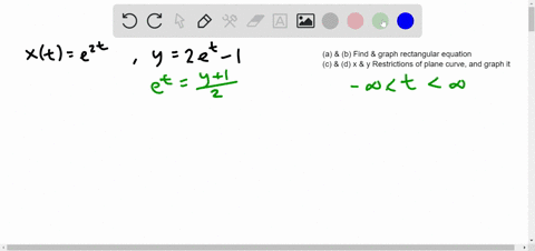 SOLVED:(a) Find a rectangular equation of each plane curve with the given parametric equations ...