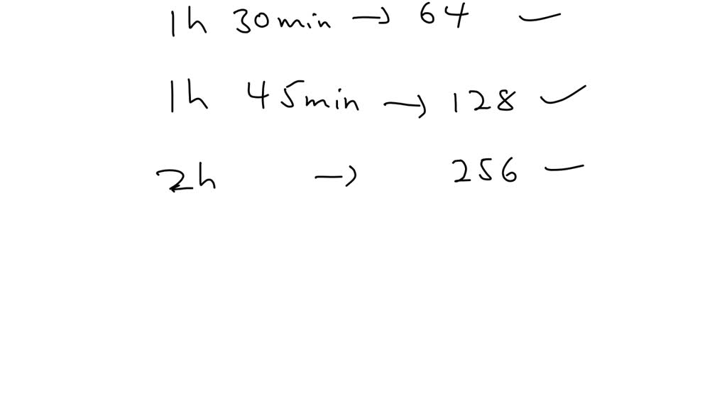SOLVED:A single cell of bacterium divides into two every 15 min. Suppose that the same rate of ...
