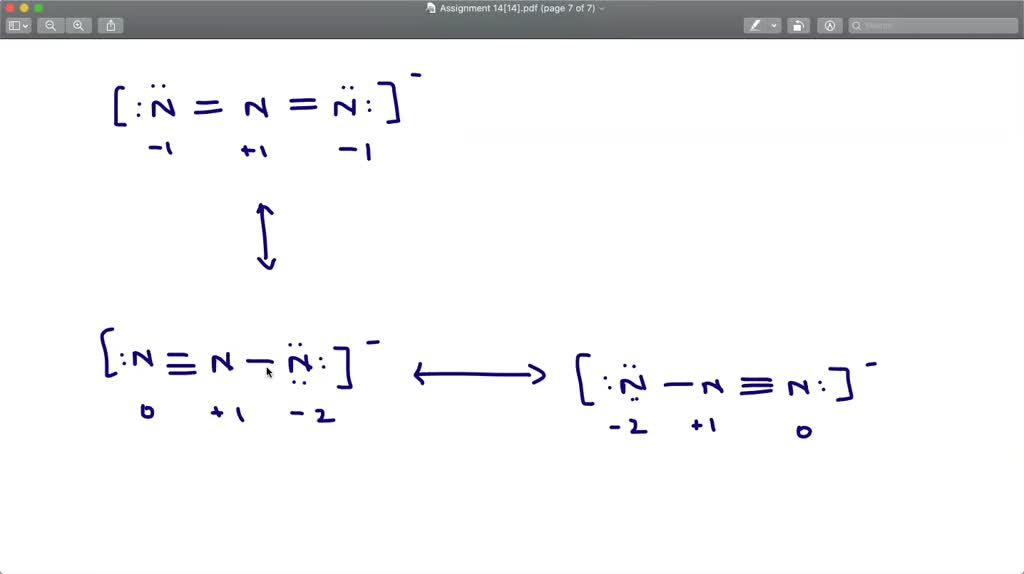 SOLVED The Azide Ion N3 Is A Symmetrical Ion And All Of Its SOLVED The Azide Ion N3 Is A Symmetrical Ion And All Of Its