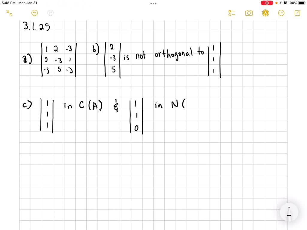 Construct a matrix with the required property or say why that is ...