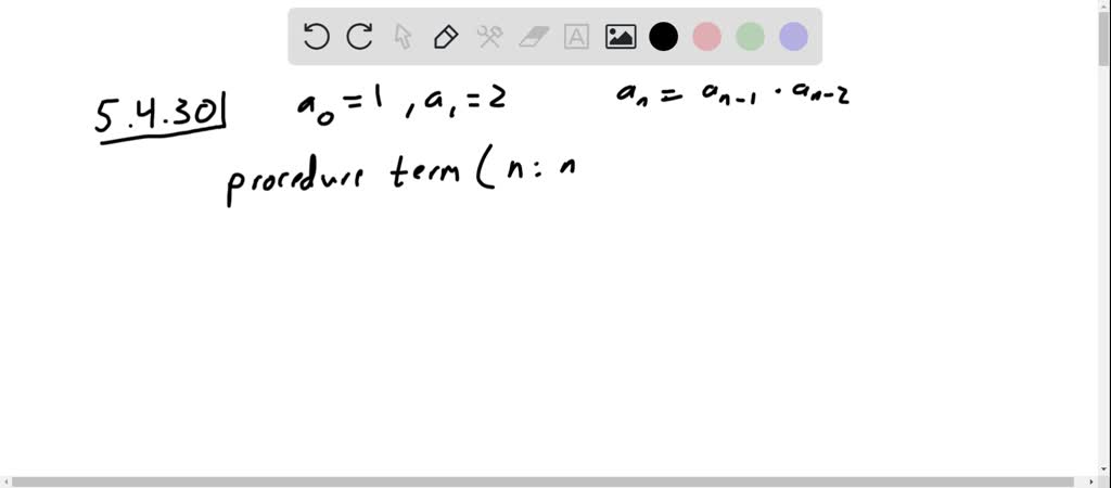Solveddevise An Iterative Algorithm To Find The Nth Term Of The Sequence Defined In Exercise 29 2182