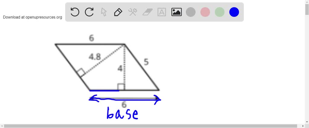 SOLVED:If the side that is 6 units long is the base of this ...