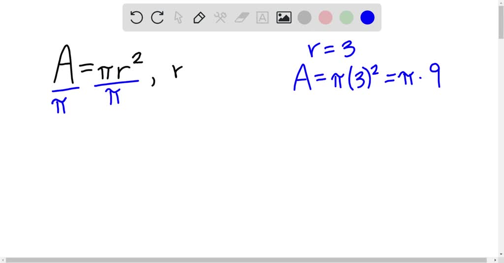 Solve The Formula For The Specified Variable Because Each Variable Is Nonnegative List Only 