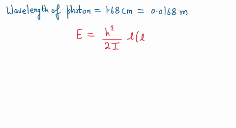 SOLVED:Photons of wavelength 1.65 cm excite transitions from the ...